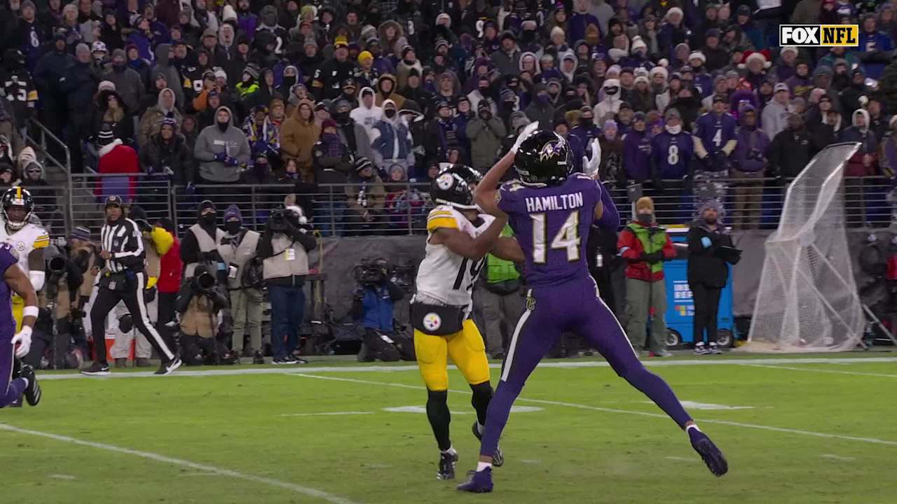 Kyle Hamilton Breaks Up Russell Wilson's Fourth-Down Bomb | Highlight ...