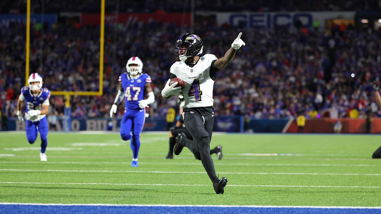 Zay Flowers Turns on the Jets For 23-Yard Touchdown | Game Highlight