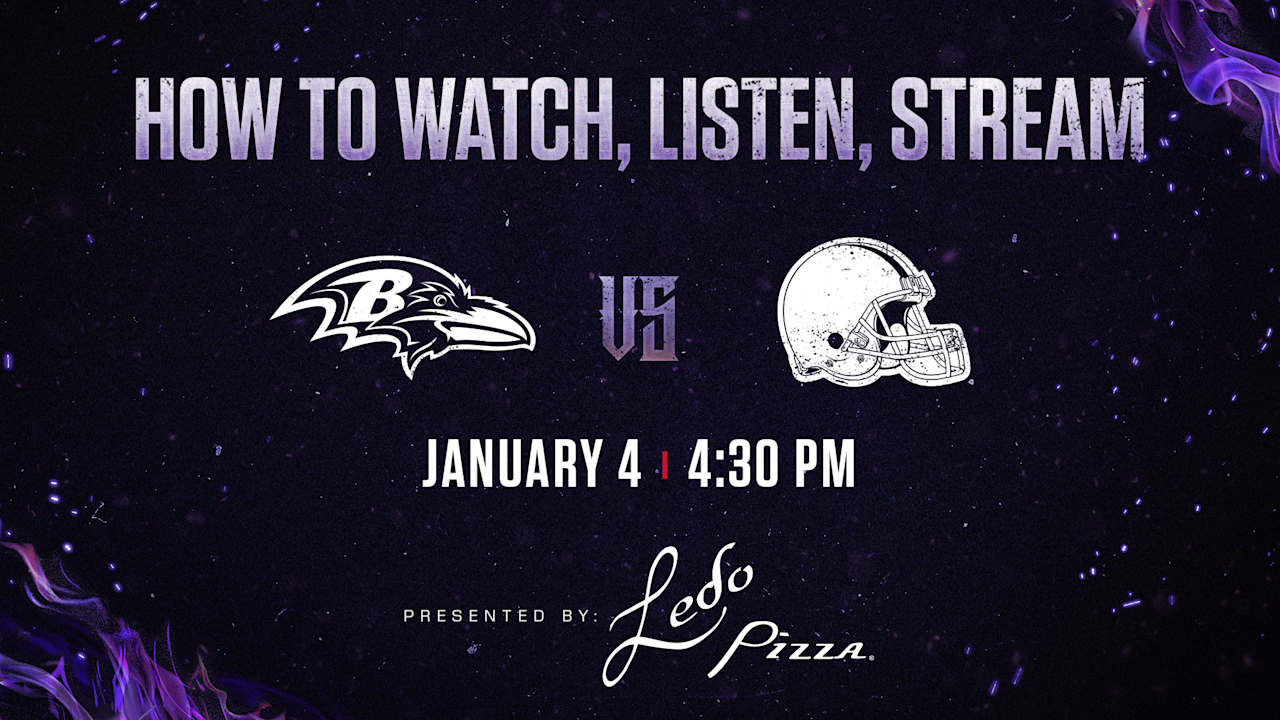 How to Watch, Listen to, Live Stream Ravens vs. Browns, Week 18