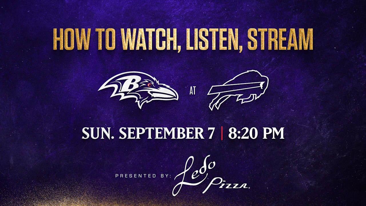 How to Watch, Listen, Live Stream Ravens vs. Bills, Week 1