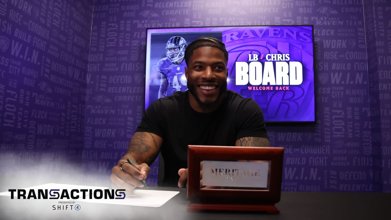 Ravens Reuniting With Chris Board