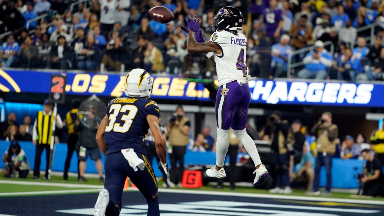 Zay Flowers Scores Touchdown, Tosses Bouquet | Ravens-Chargers Highlights, Week 12