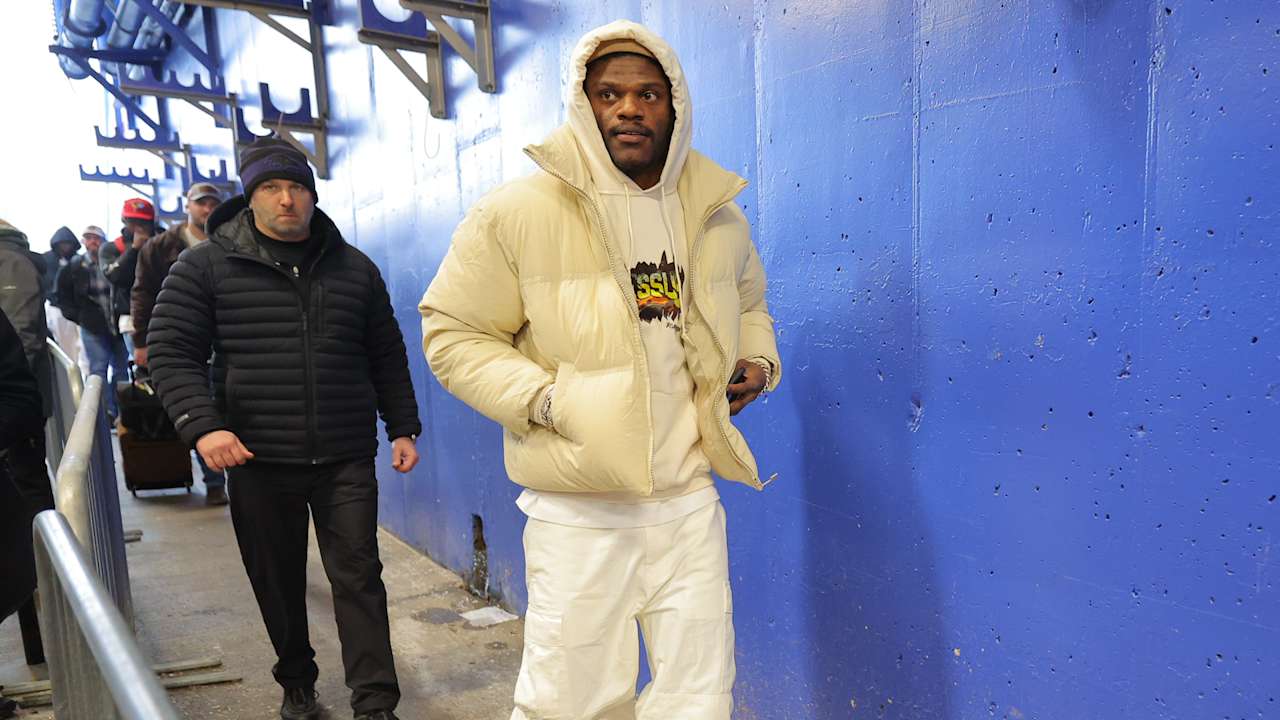 Lamar Jackson's Pregame Fit for Ravens vs. Bills Divisional Playoff