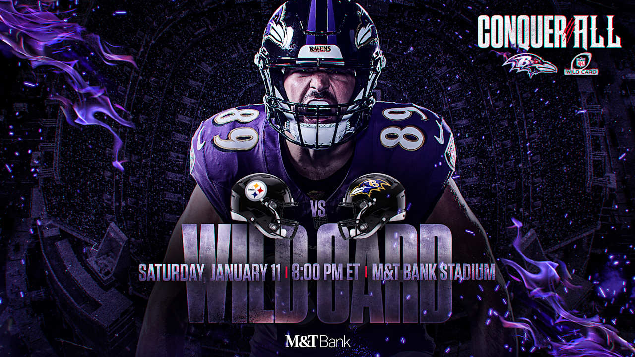 Ravens to Face Steelers in Wild-Card Playoffs on Saturday Night