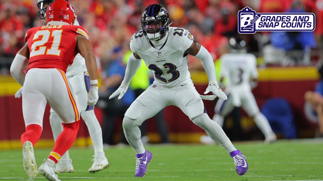 Ravens Grades & Snap Counts vs. Chiefs, Week 1