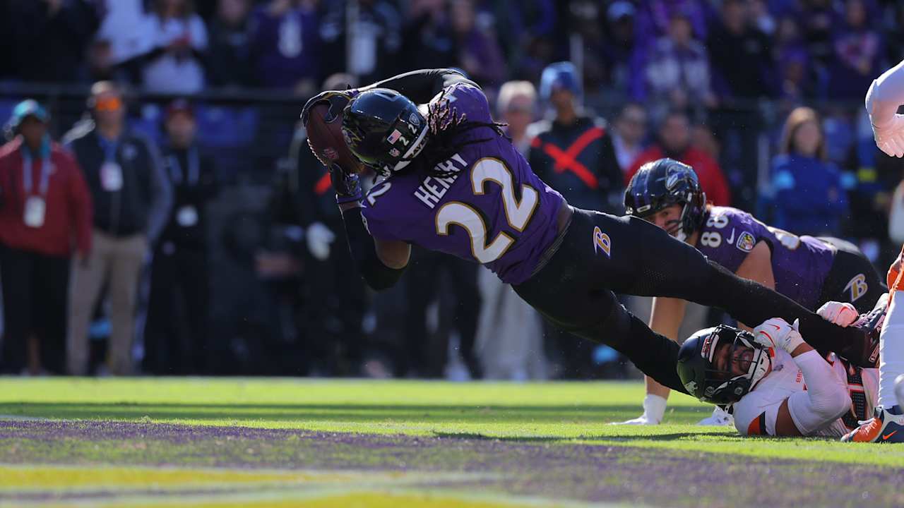 Derrick Henry Scores Rushing Touchdown No. 100 | Highlight: Ravens vs ...