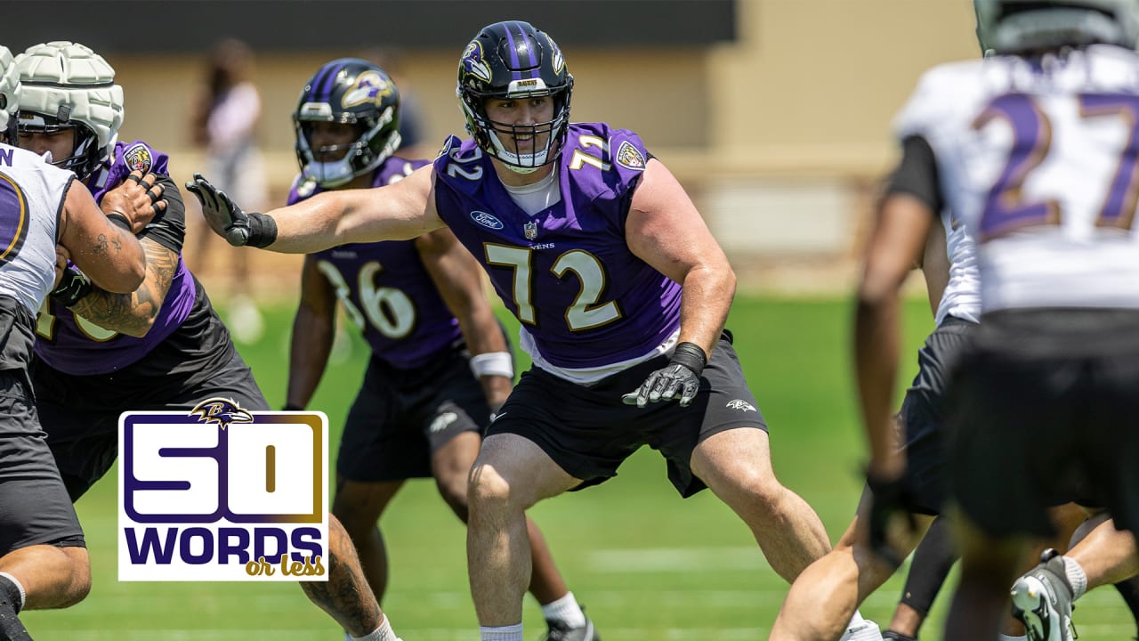 Sizing Up the Ravens’ Offensive Line | 50 Words or Less