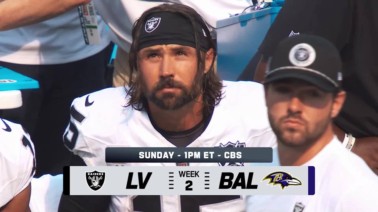 Raiders vs. Ravens Week 2 Preview