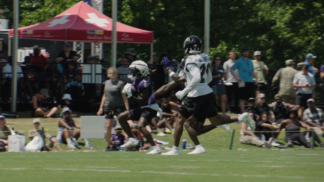Lamar Jackson Hits Deep Ball to Zay Flowers | Ravens Training Camp Top Play