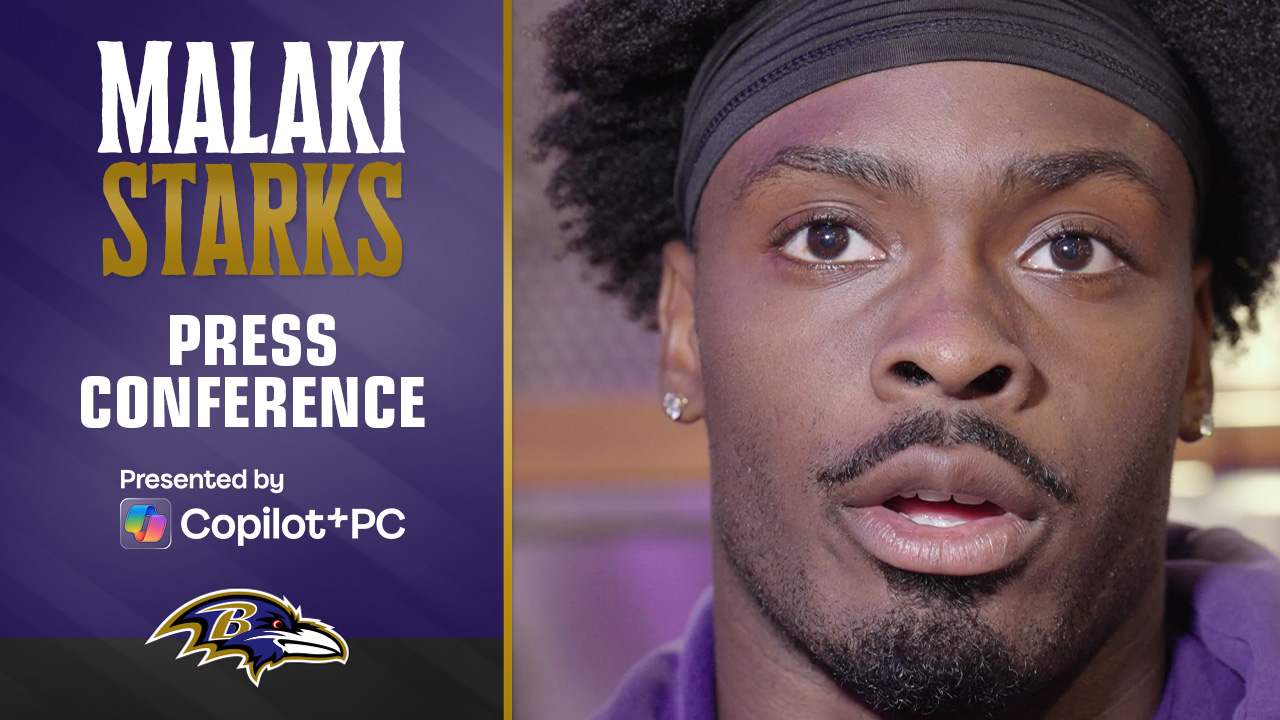 Malaki Starks on His NFL Debut | Ravens Press Conference