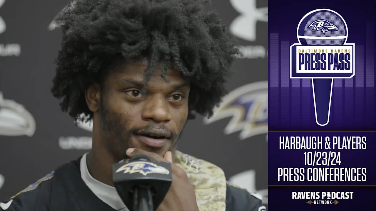 Jackson, Henry & Harbaugh: Ravens Press Conference 10/23/24