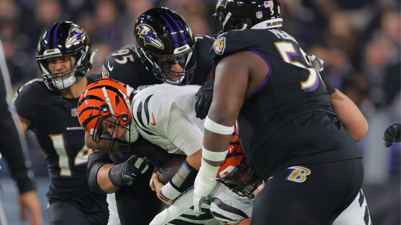 Tavius Robinson's First NFL Sack Is on Joe Burrow | Ravens-Bengals ...