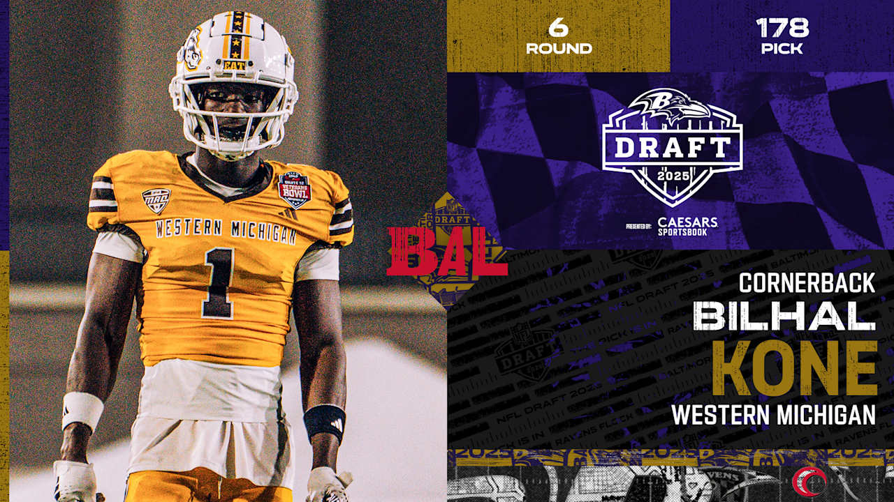 Ravens Select Cornerback Bilhal Kone in Sixth Round