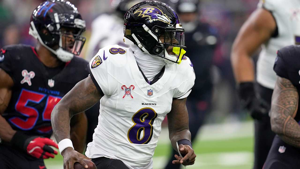 Lamar Jackson Dashes for 25 Yards | Highlight: Ravens vs. Texans, Week 17