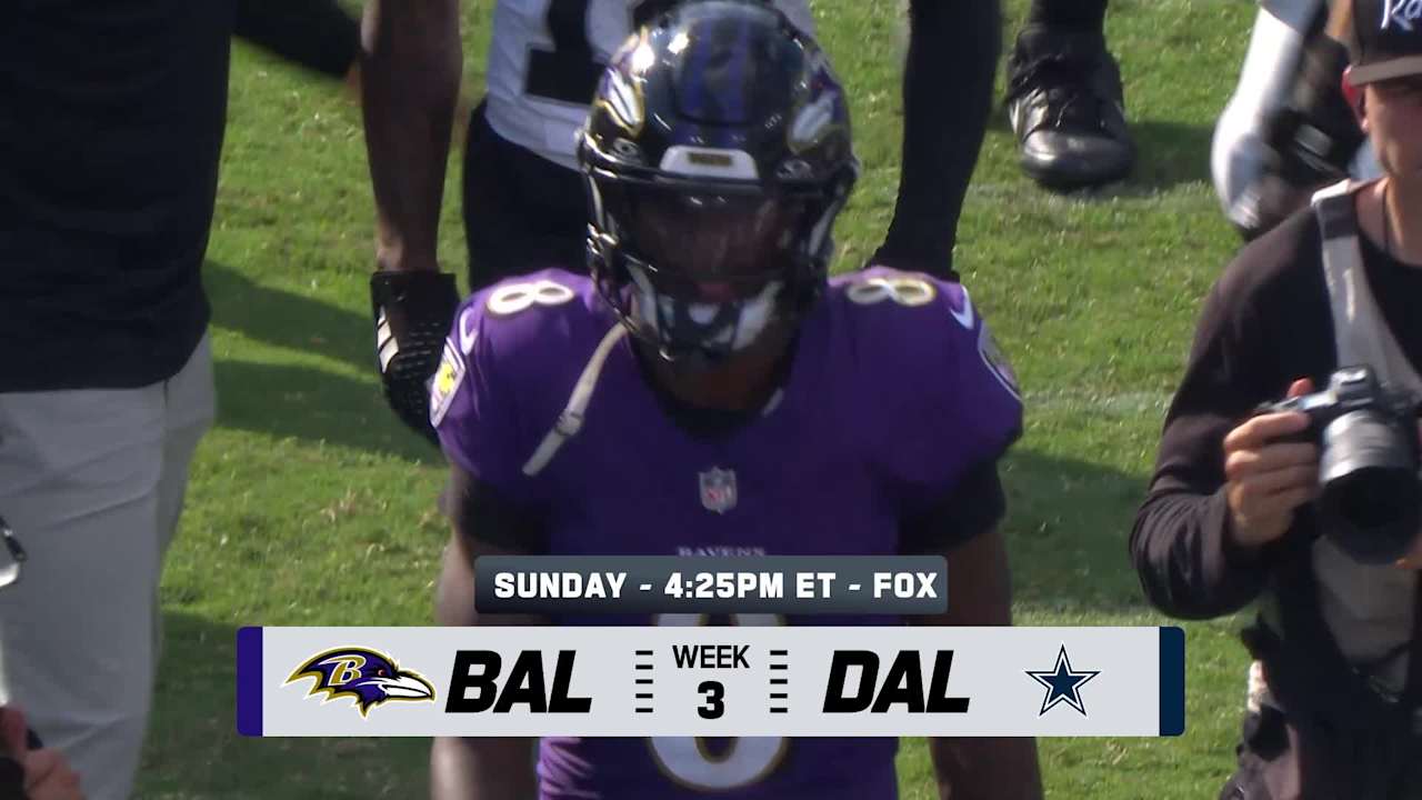 Ravens vs. Cowboys Week 3 Preview