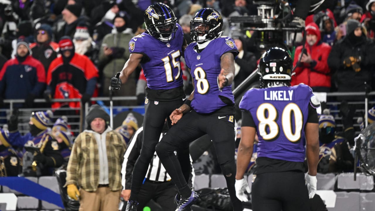 Lamar Jackson Flips Touchdown to Nelson Agholor | Ravens-Texans Playoff ...