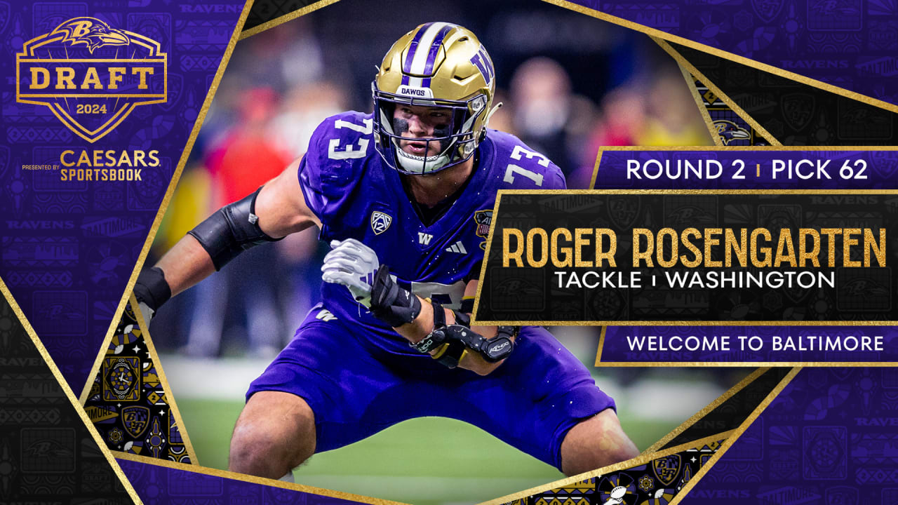 Ravens Select Offensive Tackle Roger Rosengarten in Second Round of ...
