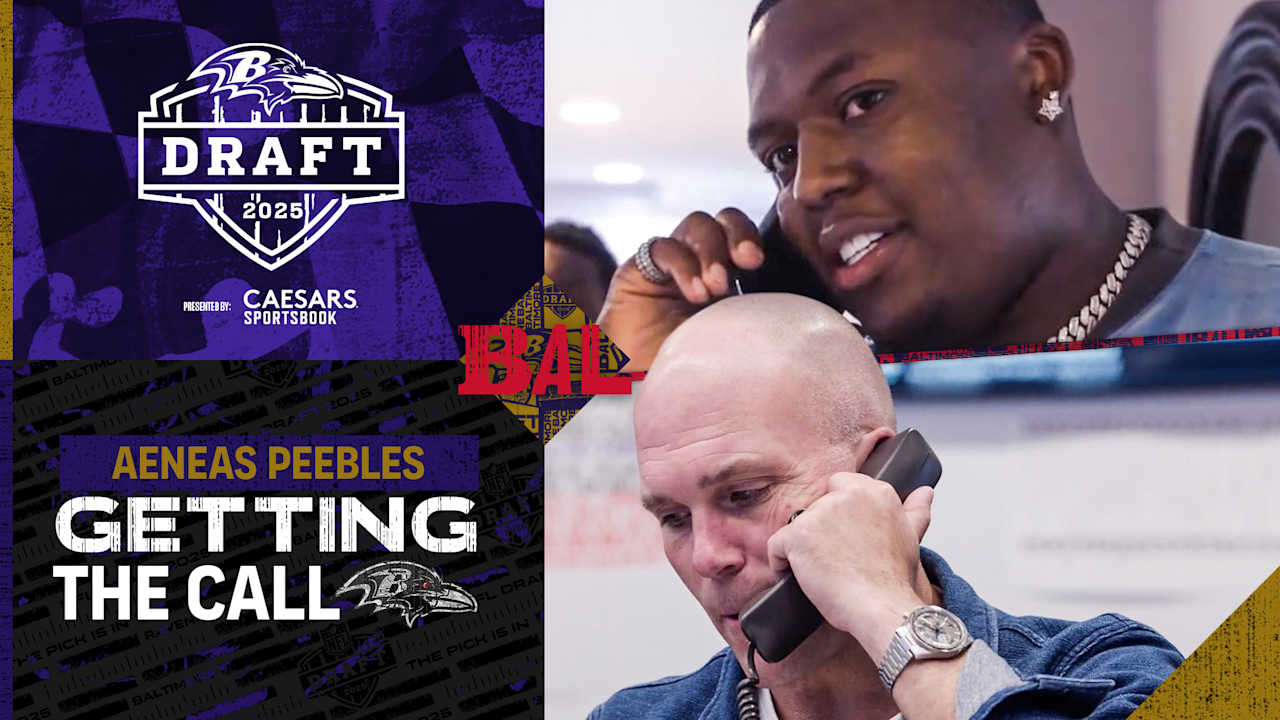 Watch Aeneas Peebles Get the Call From the Ravens