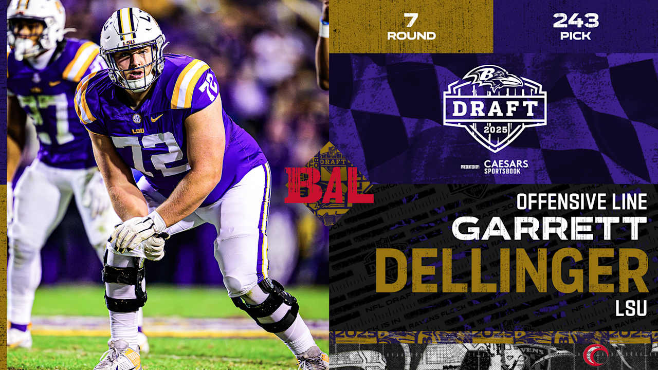 Ravens Draft Offensive Lineman Garrett Dellinger in Seventh Round