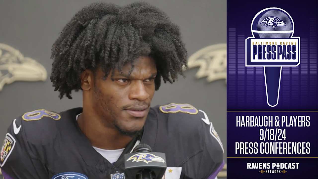Jackson, Flowers, Andrews, Oweh & Harbaugh: Ravens Press Conferences 9 ...