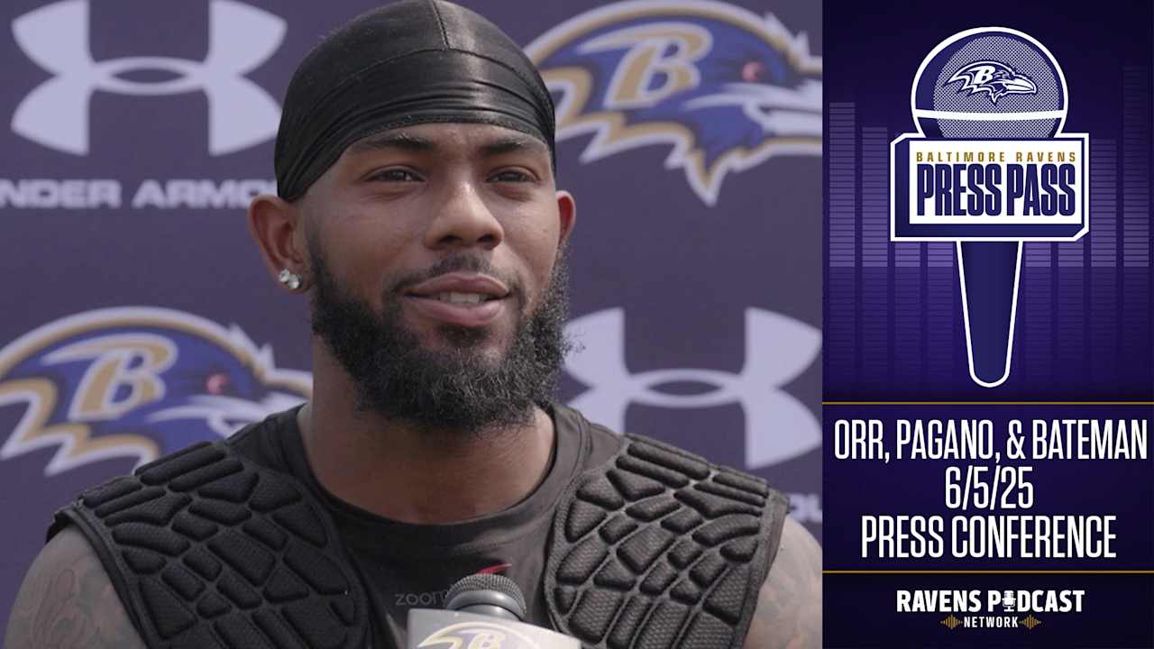Zach Orr, Chuck Pagano, & Rashod Bateman: Ravens Press Conferences 6/5/25
