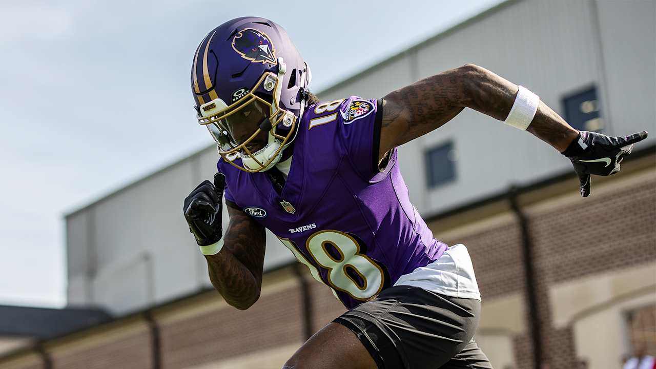 Photos: Ravens Break Out 'Purple Rising' Helmets at Practice