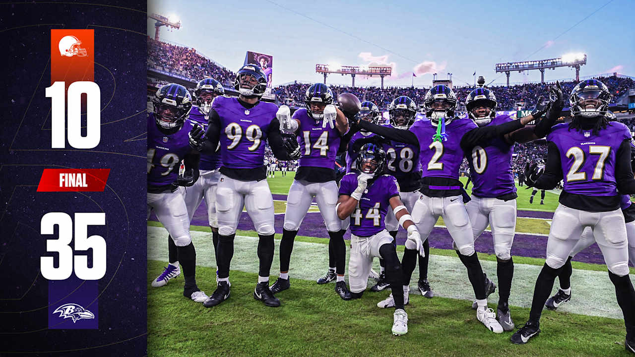 Ravens Repeat as AFC North Champions After Topping Browns | Game Recap