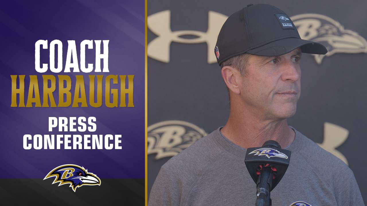 John Harbaugh on Emery Jones Jr.'s First Practice | Ravens Press Conference