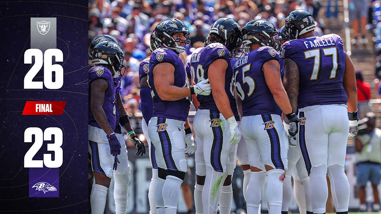 Ravens Fall to Raiders in Home Opener | Game Recap