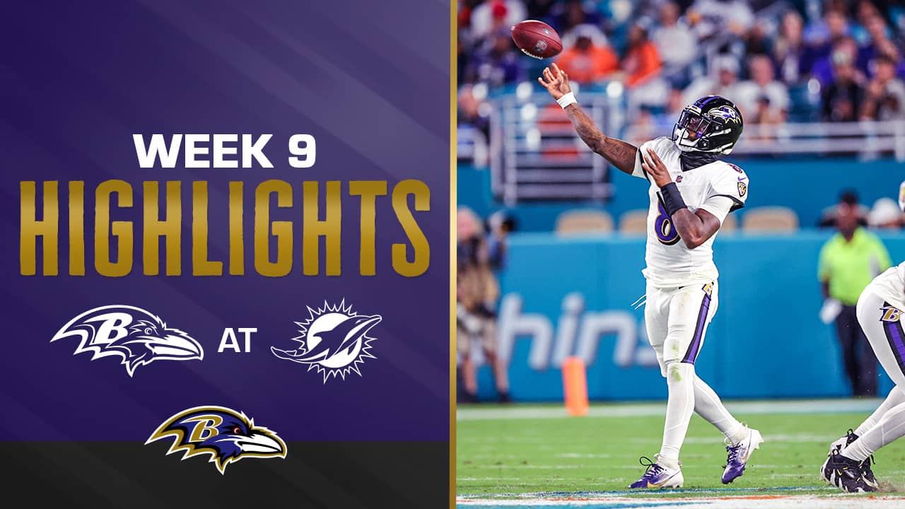 Top Plays From Ravens' Win vs. Dolphins | Game Highlights