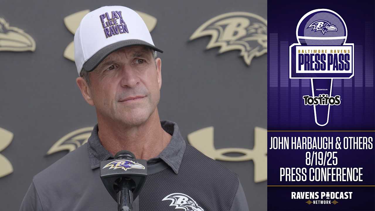 John Harbaugh, Dennis Johnson, Broderick Washington Jr., & Aeneas Peebles