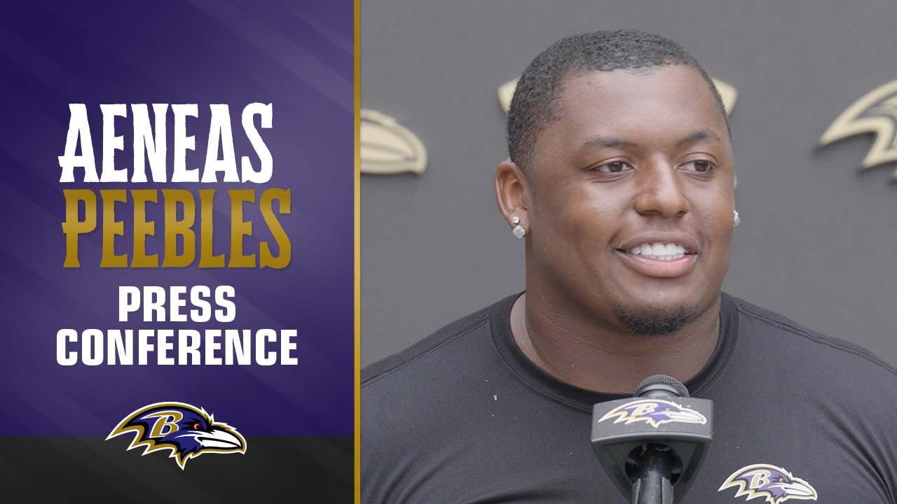 Aeneas Peebles on His Improvements in Training Camp | Ravens Press ...