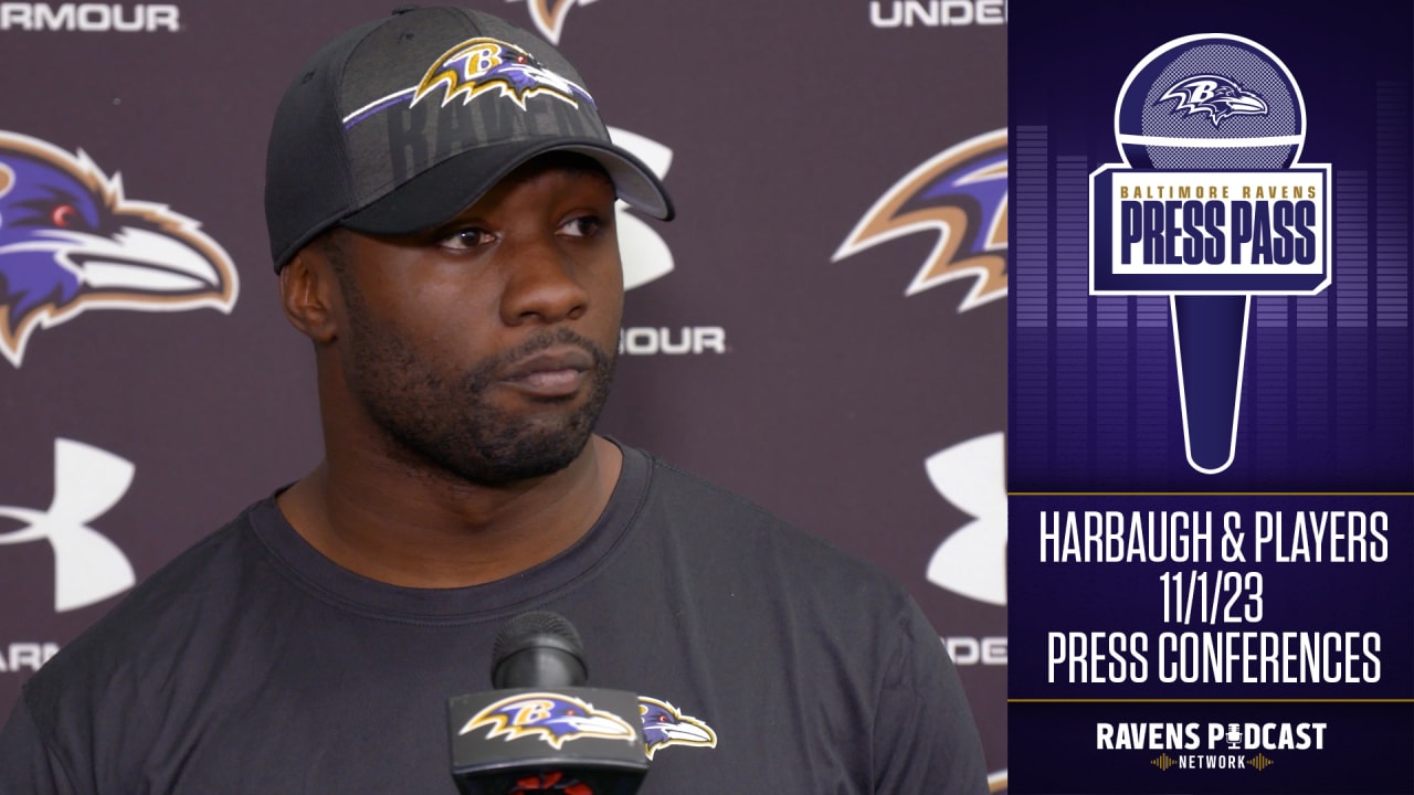 John Harbaugh & Players: Ravens Practice 11/1 Press Conferences