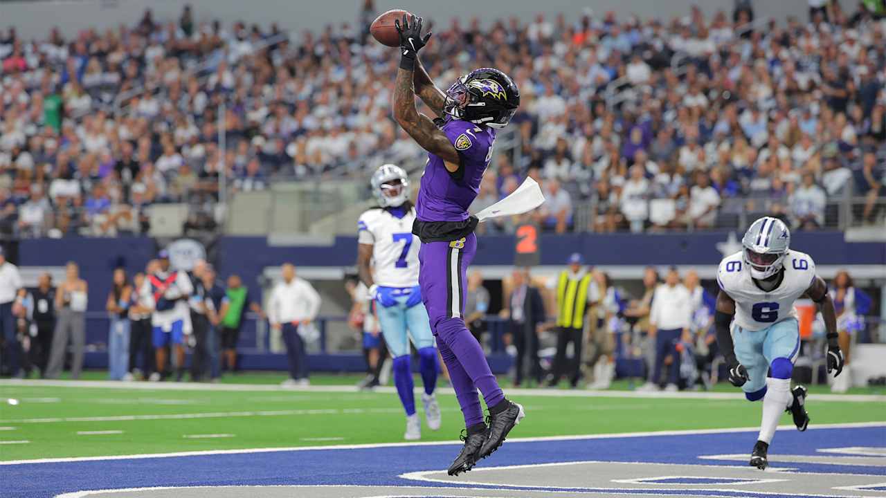 Rashod Bateman Hauls in Touchdown in Dallas | Ravens-Cowboys Highlights ...