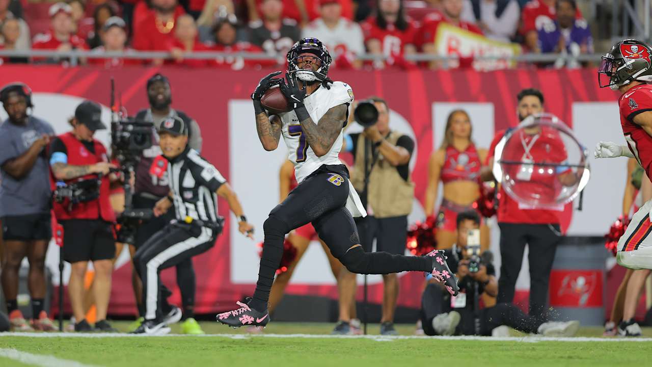 Lamar Jackson Hits Rashod Bateman With a Touchdown Bomb | Ravens vs ...