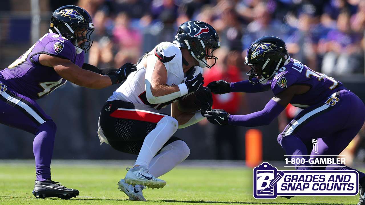 Ravens Rookies Thrust Into Starting Roles vs. Texans | Grades & Snap ...
