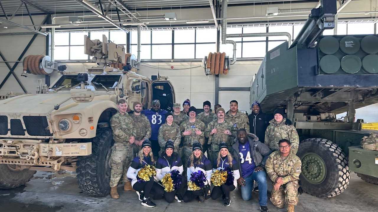 Photos From Ravens Cheerleaders' Military Tours