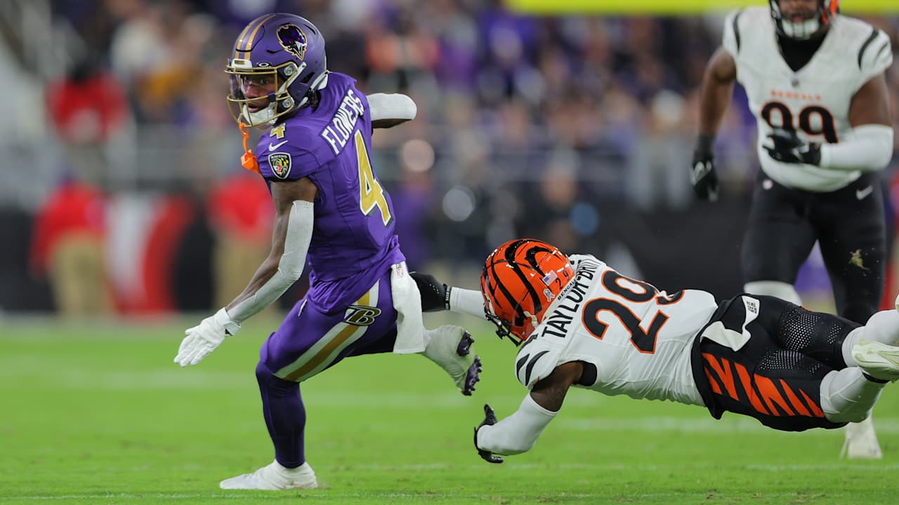 Zay Flowers Collects Bengals Ankles | Highlight: Ravens vs. Bengals ...
