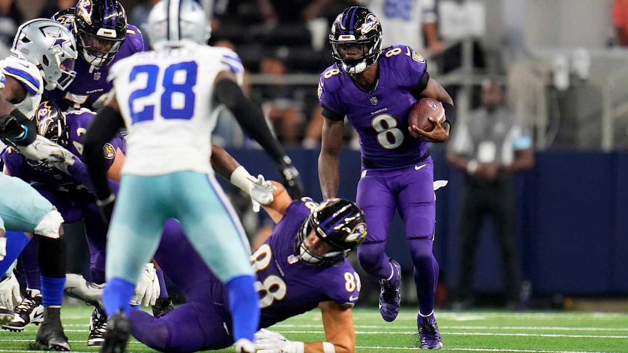 Lamar Jackson's Run Closes Out Win Over Cowboys | Ravens-Cowboys ...