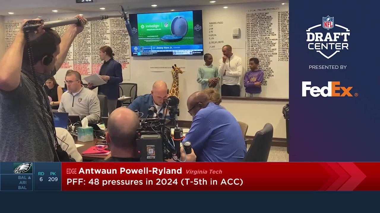 Watch Aeneas Peebles Get Drafted by the Ravens