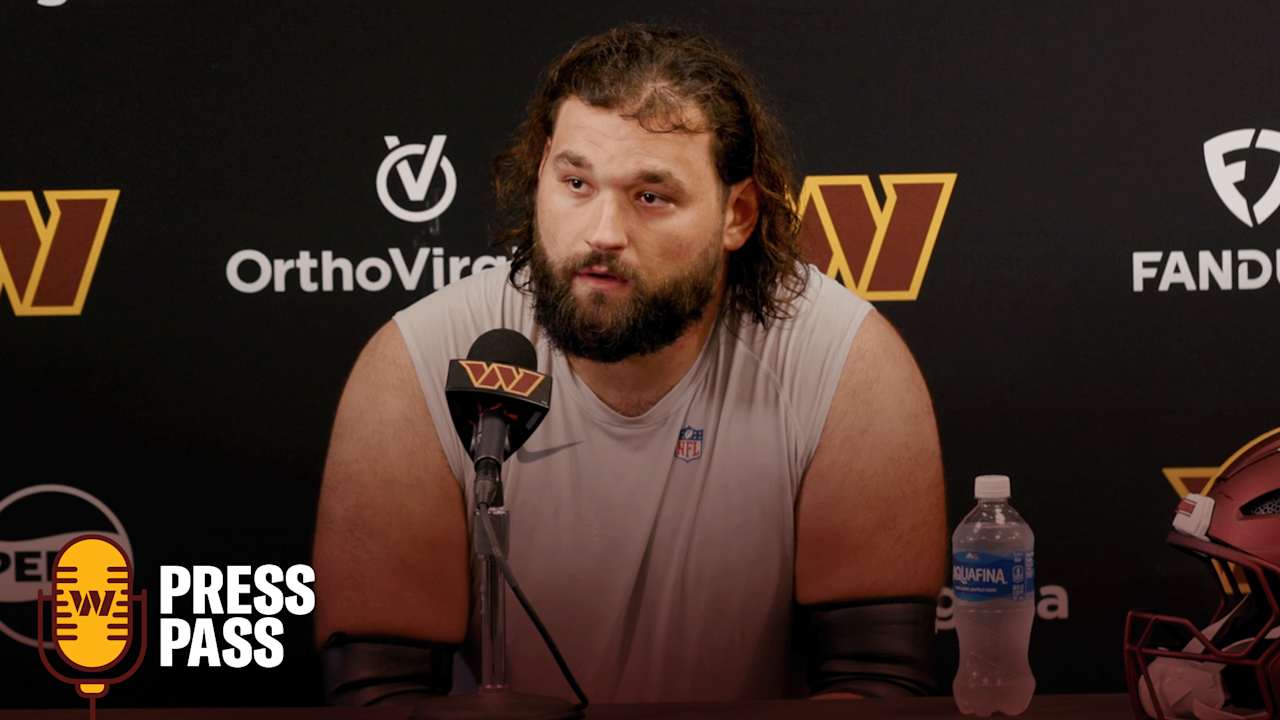 G Sam Cosmi | September 4, 2024 | Press Pass | Washington Commanders | NFL