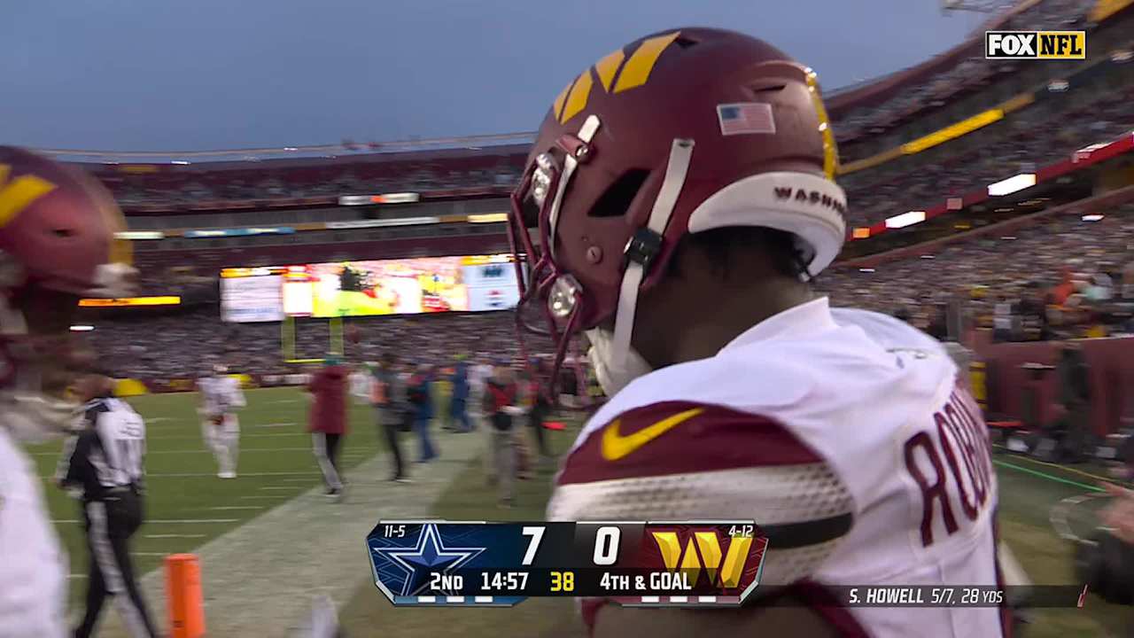 Howell's fourth-down TD pass to Robinson Jr. gets D.C. on board vs. Dallas