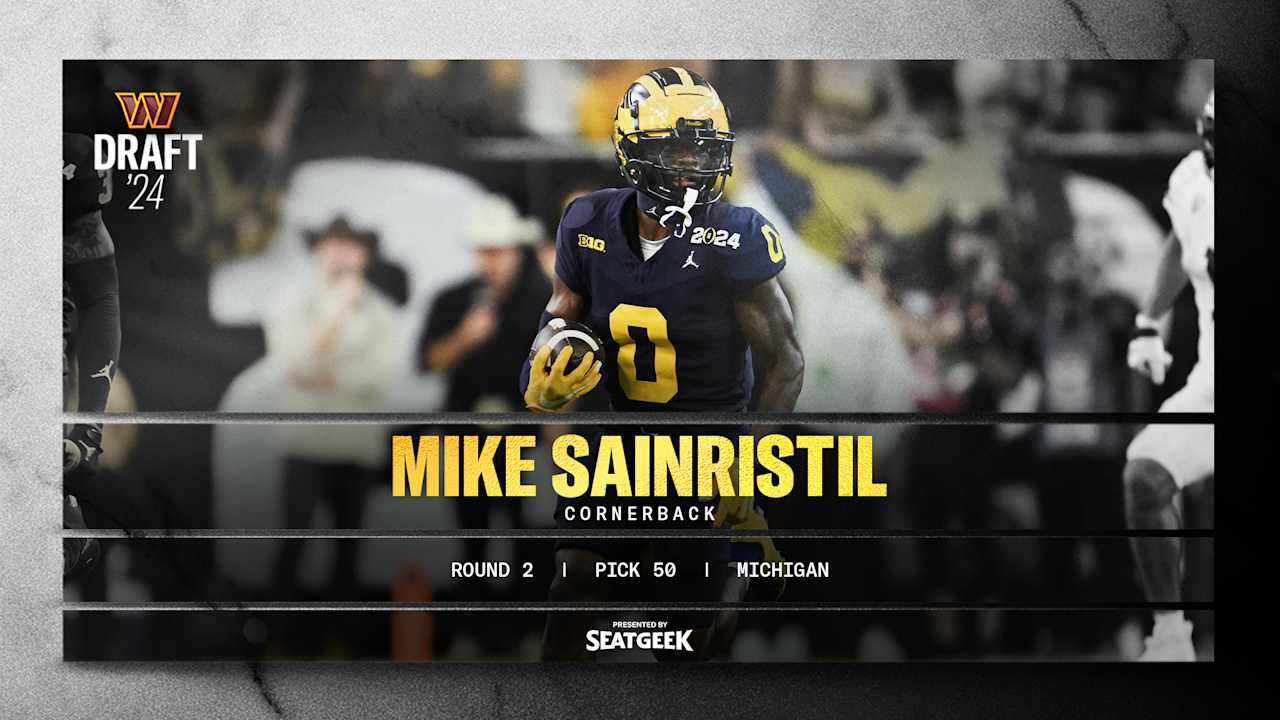 Commanders draft CB Mike Sainristil with No. 50 overall pick