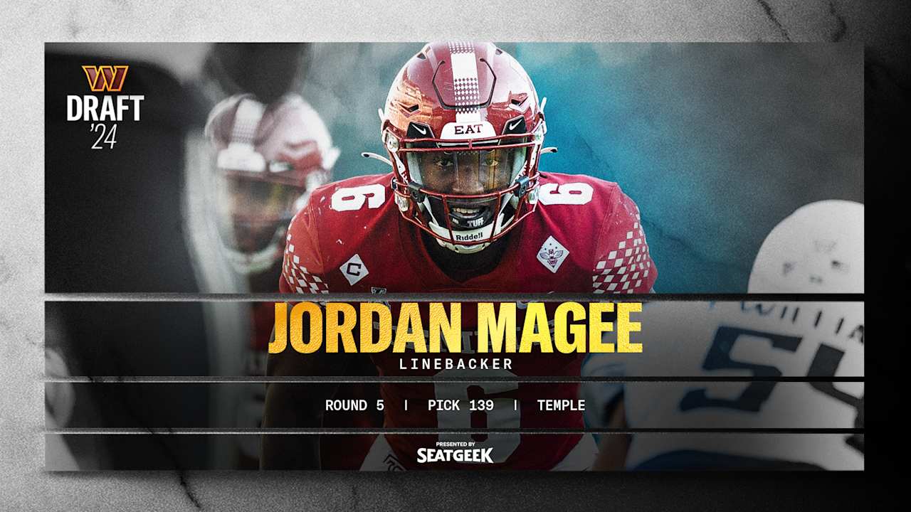 Commanders select LB Jordan Magee with 139th pick