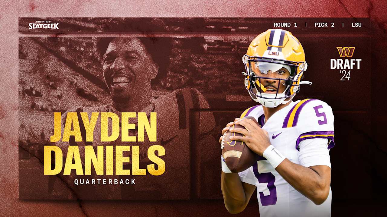Commanders draft Jayden Daniels with No. 2 overall pick