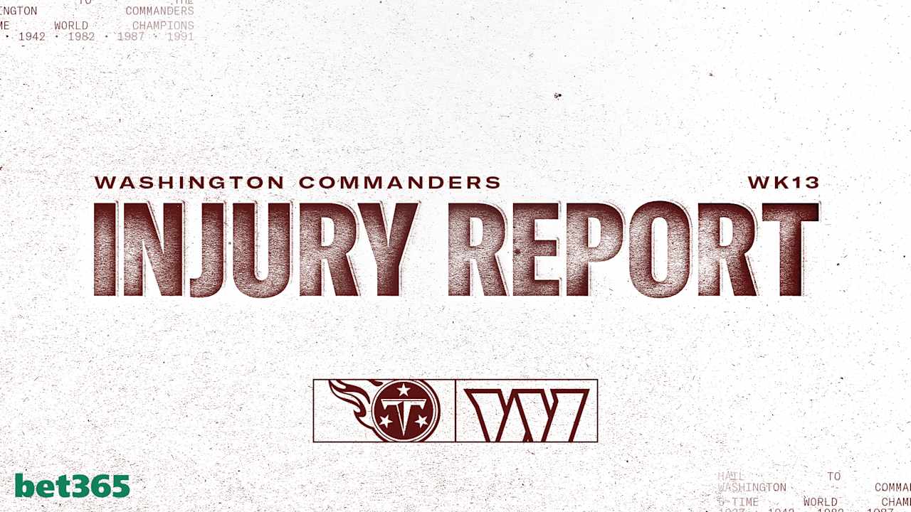 Commanders-Titans Week 13 injury report