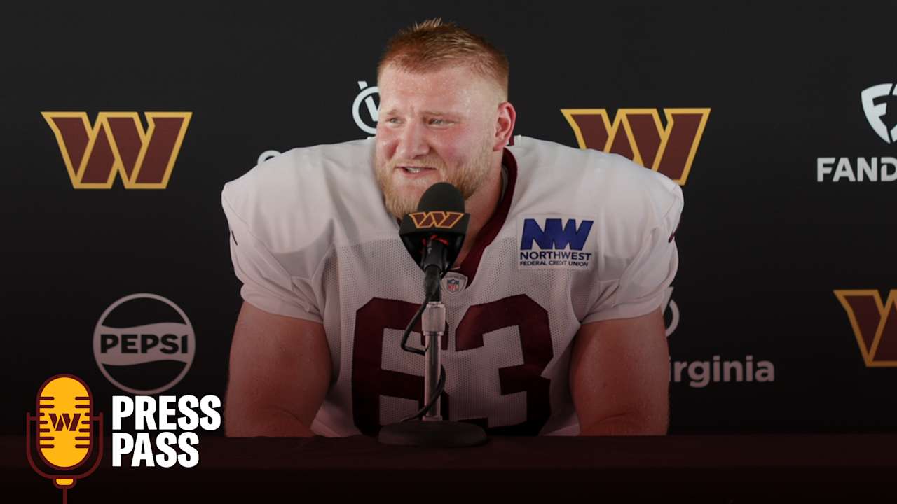OT Tyler Biadasz | August 2, 2024 | Press Pass | Washington Commanders