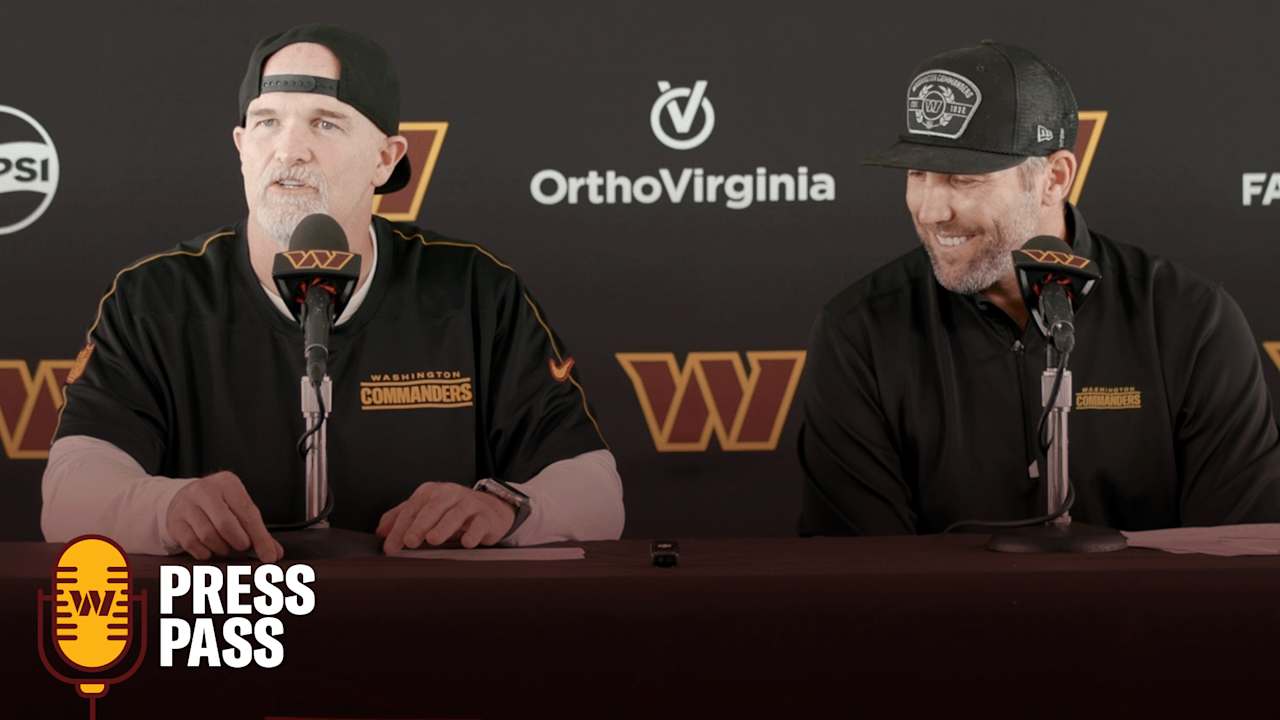 GM Adam Peters and HC Dan Quinn | July 23, 2024 | Press Pass | Washington Commanders
