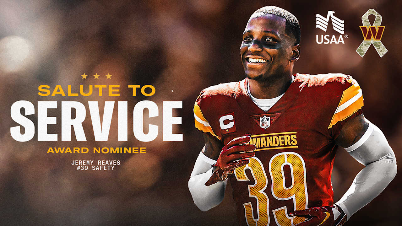 Washington Commanders Announce Safety Jeremy Reaves as Nominee for 2024 ...