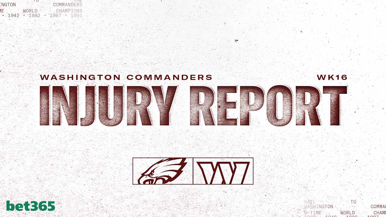 Commanders-Eagles Week 16 injury report